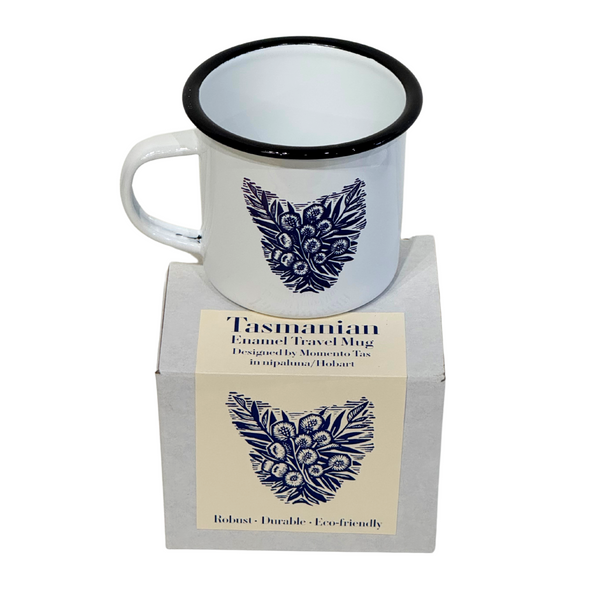 Momento Tas - Enamel Travel Mug - Wild Island Tasmania