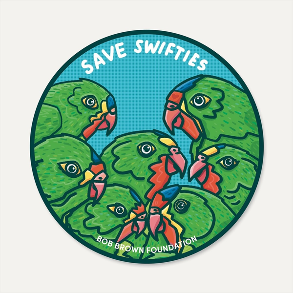Bob Brown Foundation - Sticker - Save Swifties by Ghost Patrol - Wild ...
