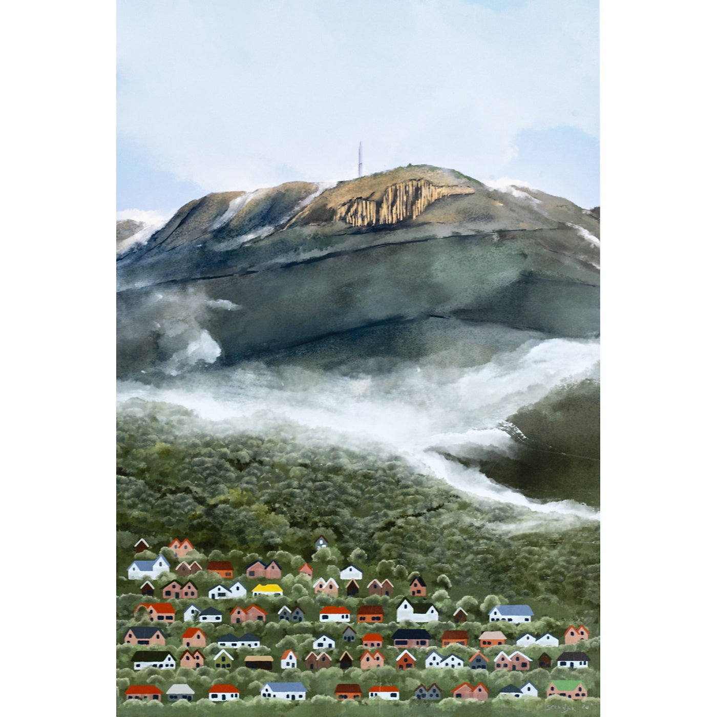 Sam Lyne - Art Print - kunanyi - Wild Island Tasmania