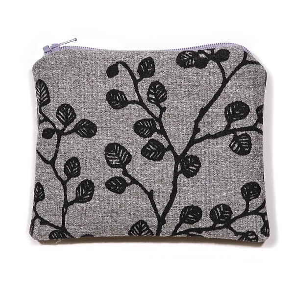 Blue Gum Boutique - Zip Purse - Small - Fagus - Black on Light Grey ...